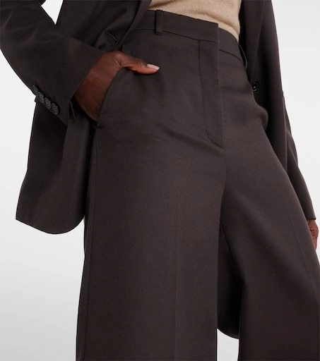 Stella McCartney High-rise Wool Wide-leg Pants