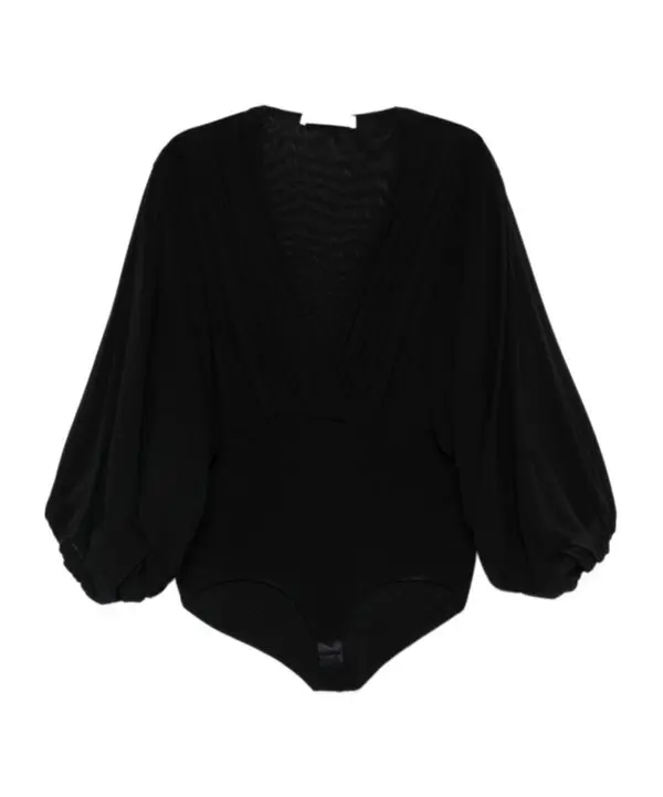 Philosophy Di Lorenzo Serafini Puff Sleeve Tulle Bodysuit