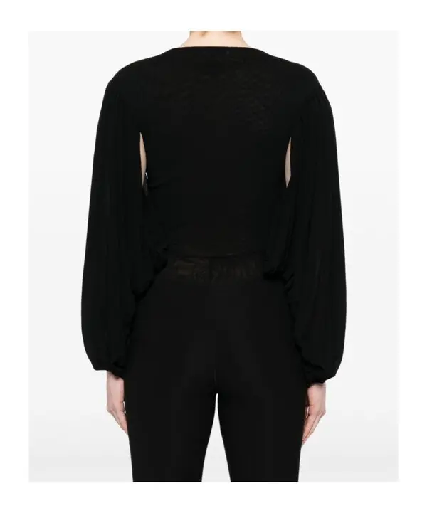 Philosophy Di Lorenzo Serafini Puff Sleeve Tulle Bodysuit