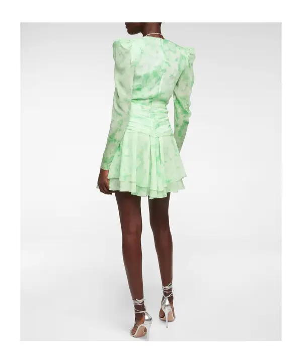 Alessandra Rich Belted Silk Minidress