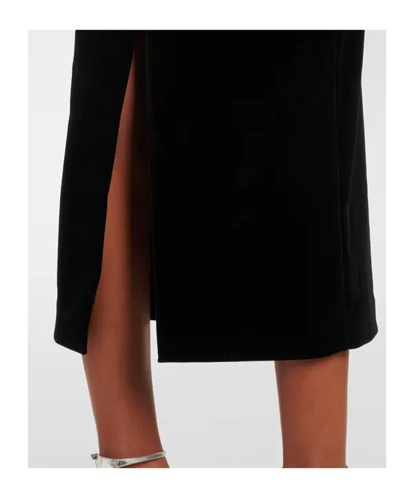 Roland Mouret Embellished Strapless Slit Dress