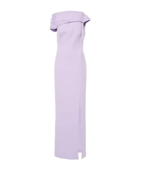 SAFIYAA LONDON Derra Draped Crepe Dress