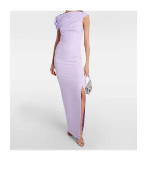 SAFIYAA LONDON Derra Draped Crepe Dress