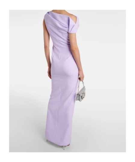 SAFIYAA LONDON Derra Draped Crepe Dress