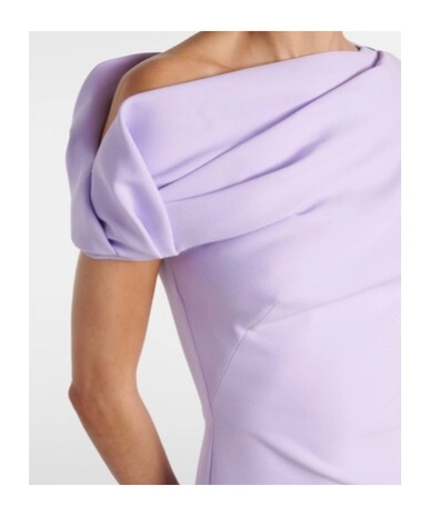 SAFIYAA LONDON Derra Draped Crepe Dress