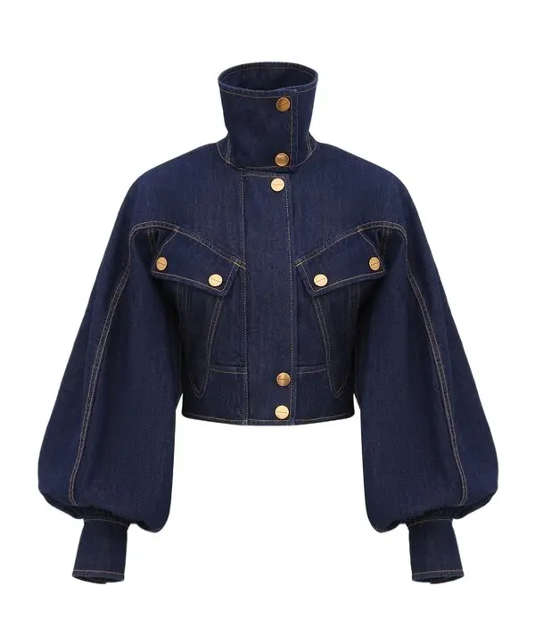 Zimmermann Long-sleeved Denim Jacket - Black