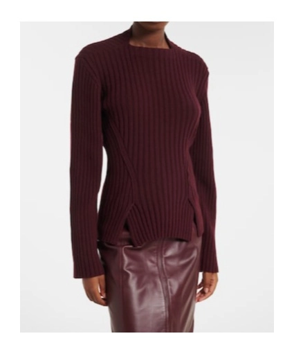 Victoria Beckham Ribbed-knit Wool And Cashmere Sweater