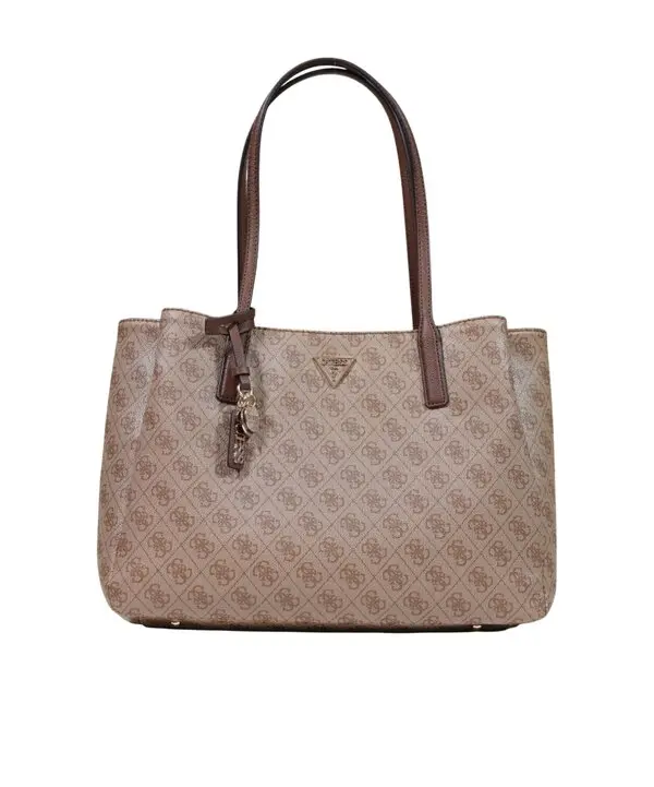 Guess Patterned Handbag - Nude
