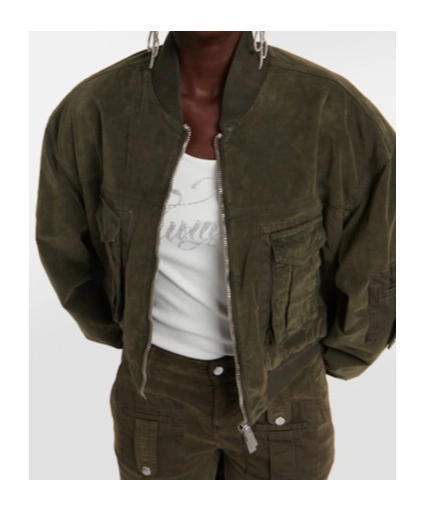 Blumarine Velvet Bomber Jacket