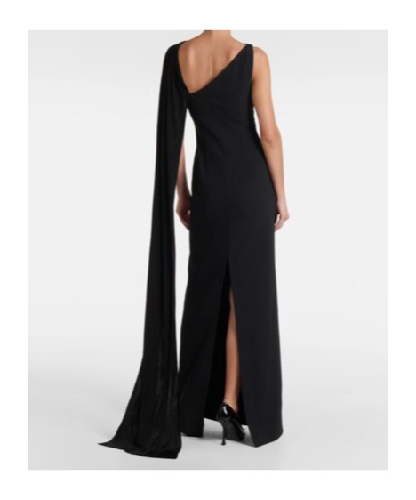 David Koma Draped Jersey And Tulle Gown