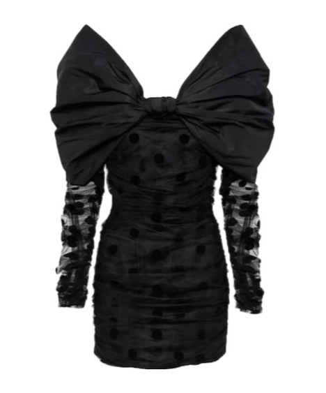 Nina Ricci Polka-dot Tulle Minidress