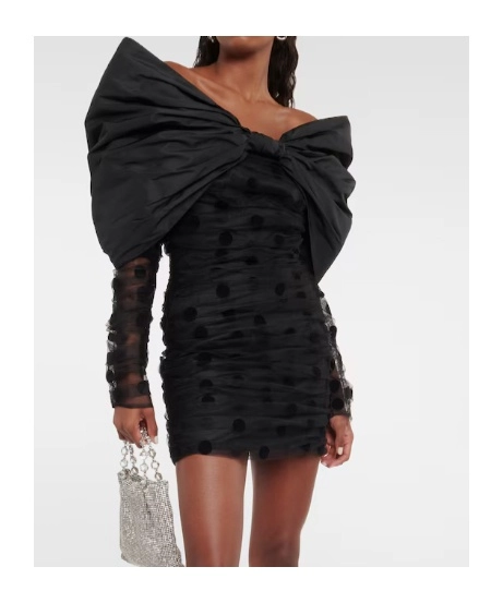 Nina Ricci Polka-dot Tulle Minidress