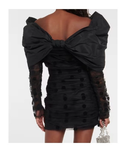 Nina Ricci Polka-dot Tulle Minidress