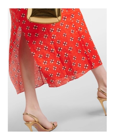Johanna Ortiz Printed Linen Midi Dress