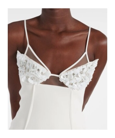 David Koma Embellished Cady Midi Dress