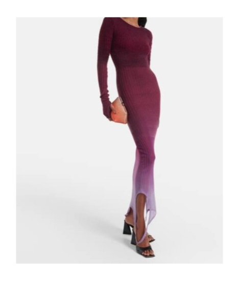 Attico Reversible Colorblocked Midi Dress