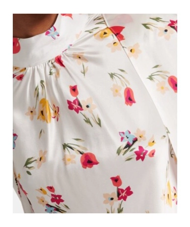 RODARTE Floral Caped Silk Maxi Dress