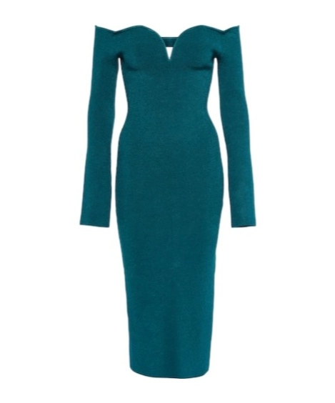 Galvan Grace Off-the-shoulder Midi Dress