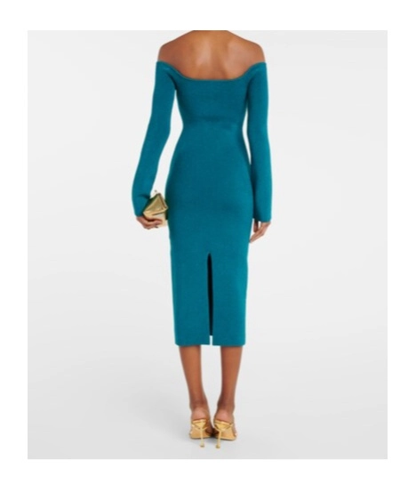 Galvan Grace Off-the-shoulder Midi Dress