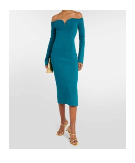 Galvan Grace Off-the-shoulder Midi Dress