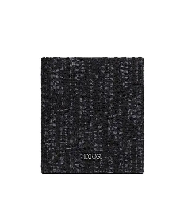 Dior Jacquard Fabric Oblique Printed Wallet