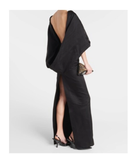 Attico Caped Midi Dress