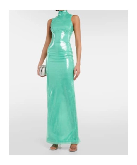 David Koma Halterneck Sequined Gown