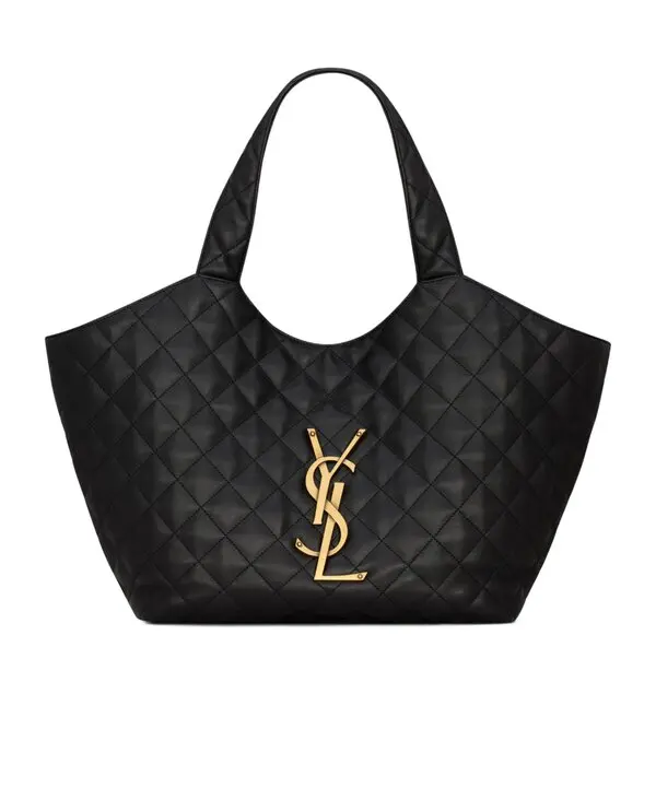 Saint Laurent Icare Quilted Nappa Leather Tote