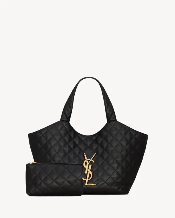 Saint Laurent Icare Quilted Nappa Leather Tote