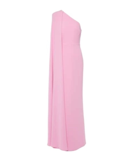 Rebecca Vallance Odetta One-shoulder Gown - Pink