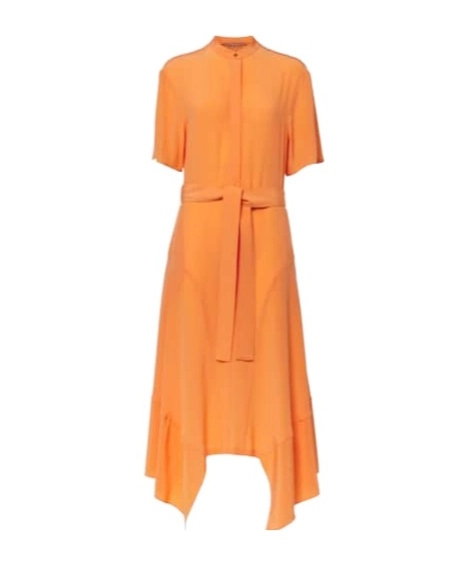 Stella McCartney Iconic Silk Crêpe De Chine Midi Dress