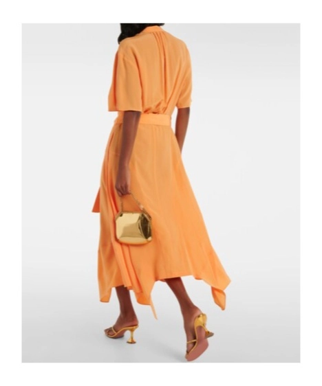 Stella McCartney Iconic Silk Crêpe De Chine Midi Dress