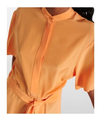 Stella McCartney Iconic Silk Crêpe De Chine Midi Dress