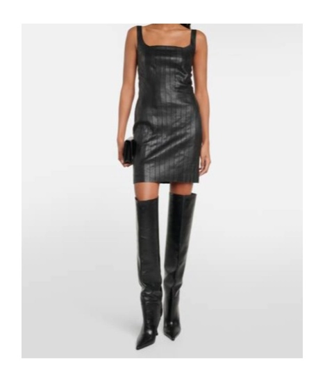 Stouls Nino Leather Mini Dress