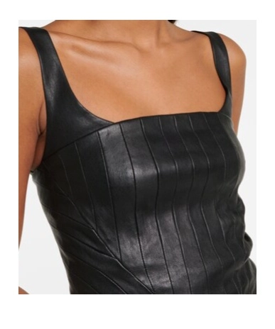 Stouls Nino Leather Mini Dress