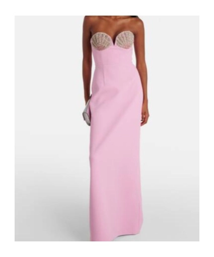 Rebecca Vallance Cordelia Embellished Strapless Gown