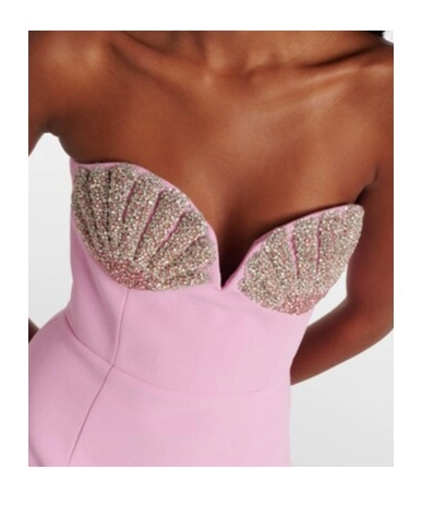 Rebecca Vallance Cordelia Embellished Strapless Gown