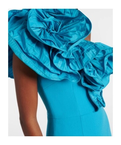 Rebecca Vallance Ella One-shoulder Gown - Blue