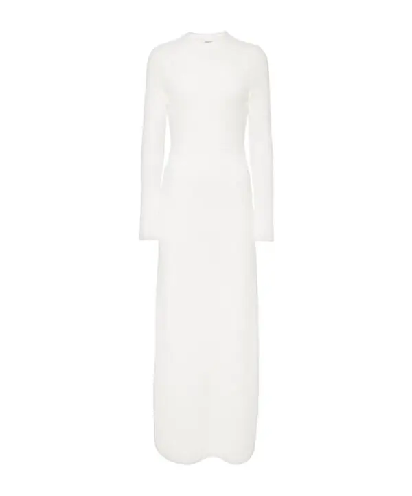 Proenza Schouler Lara Cutout Bouclé Maxi Dress - White