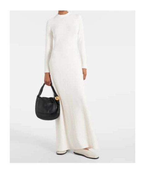 Proenza Schouler Lara Cutout Bouclé Maxi Dress - White