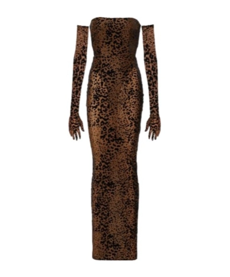 Alex Perry Leopard-print Corset Gown