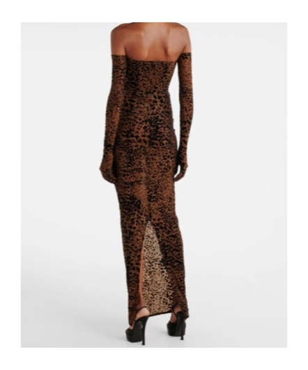Alex Perry Leopard-print Corset Gown