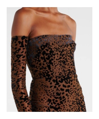 Alex Perry Leopard-print Corset Gown