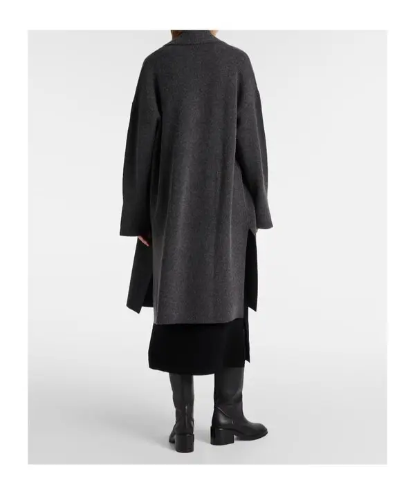 Jardin Des Orangers Long Sleeve Cardigan With Pockets And Side Vents