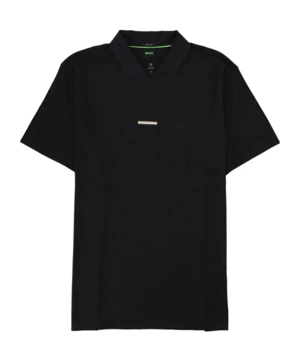 Hugo Boss Logo-print Short-sleeve Polo Shirt - Black