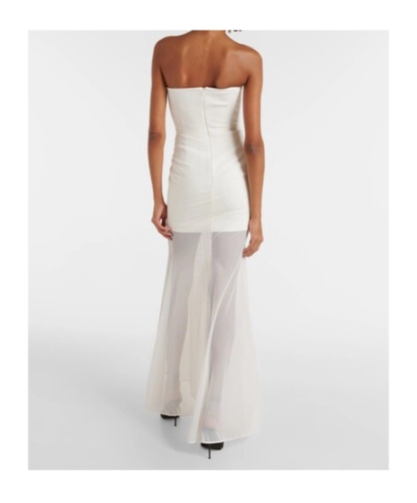 David Koma Bridal Strapless Gathered Cady Gown