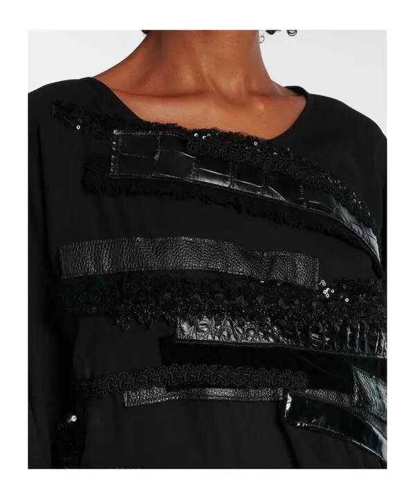 Junya Watanabe Asymmetric Paneled Midi Dress
