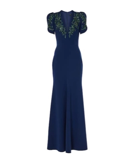 Jenny Packham Serenade Embellished Gown - Blue