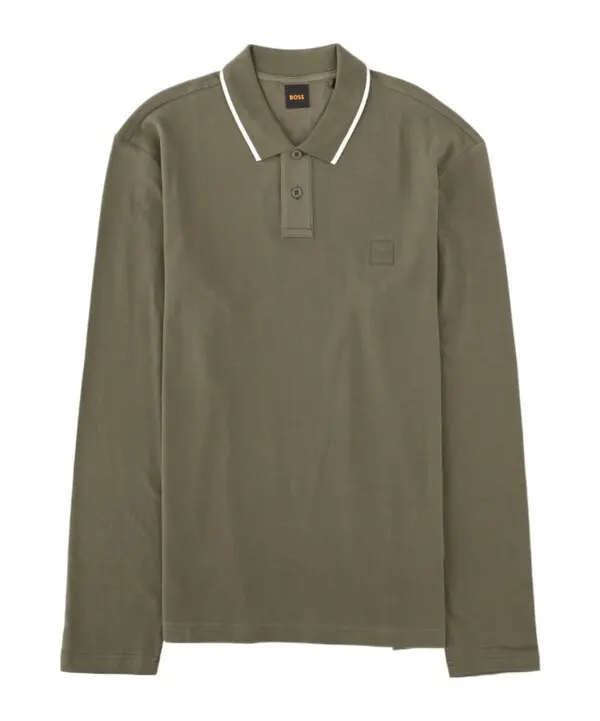 Hugo Boss Long Sleeve Polo Shirt - Green