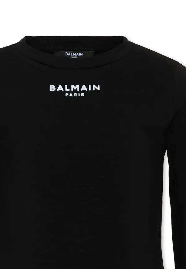 Balmain Logo-print Long-sleeve T-shirt